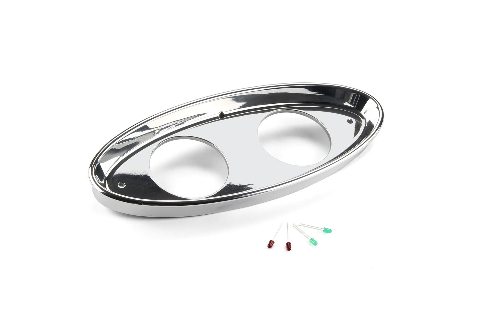 Lokar BDI-9128 Lokar Billet Aluminum Oval Gauge Panel Dash Inserts ...