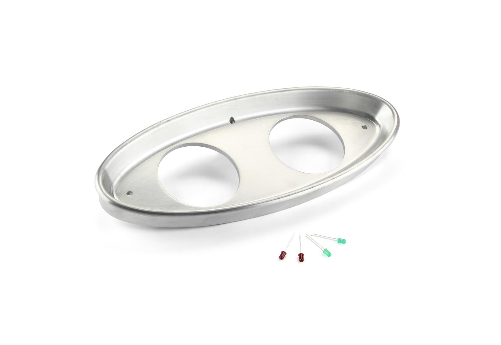 Lokar BDI-9129 Lokar Billet Aluminum Oval Gauge Panel Dash Inserts ...