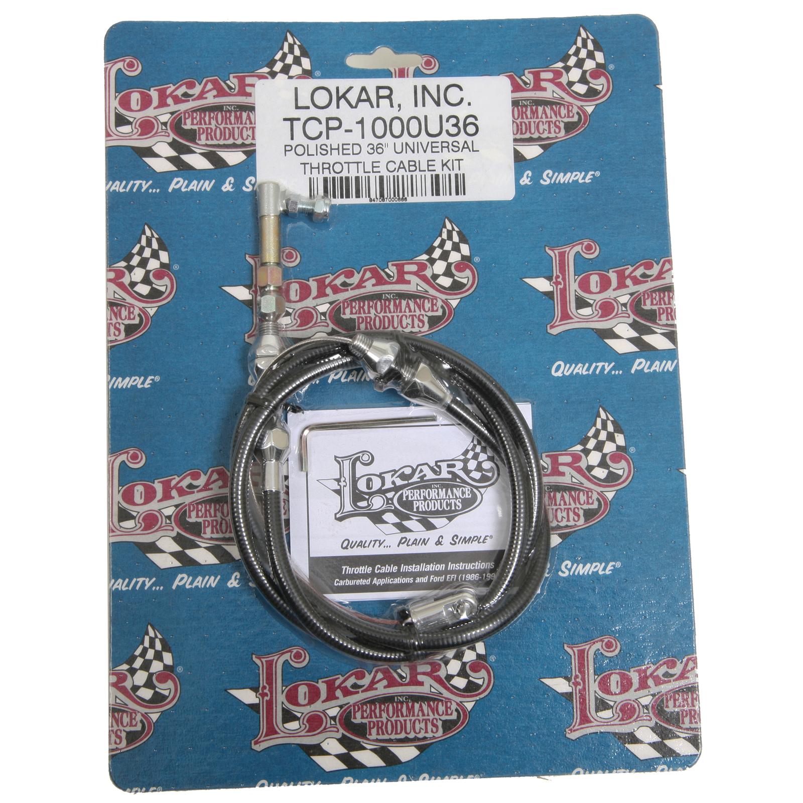 Lokar Polished Hi-Tech Throttle Cables TCP-1000U36 - Free Shipping on ...