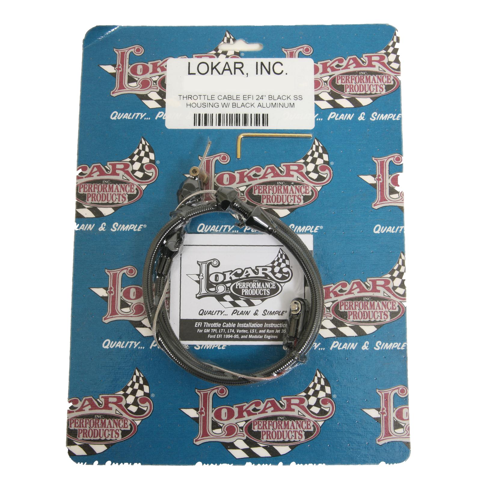 Lokar XTC-1000EFI Lokar Midnight Series Throttle Cables | Summit Racing