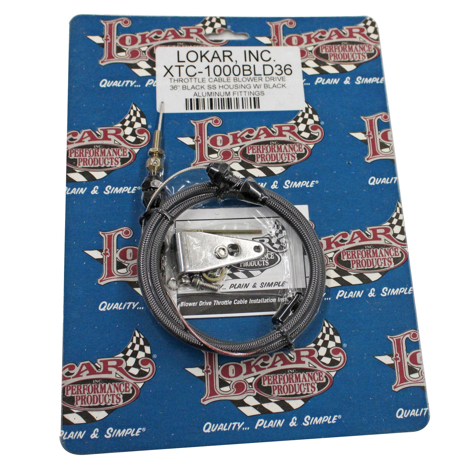 Lokar XTC-1000BLD36 Lokar Midnight Series Throttle Cables | Summit Racing