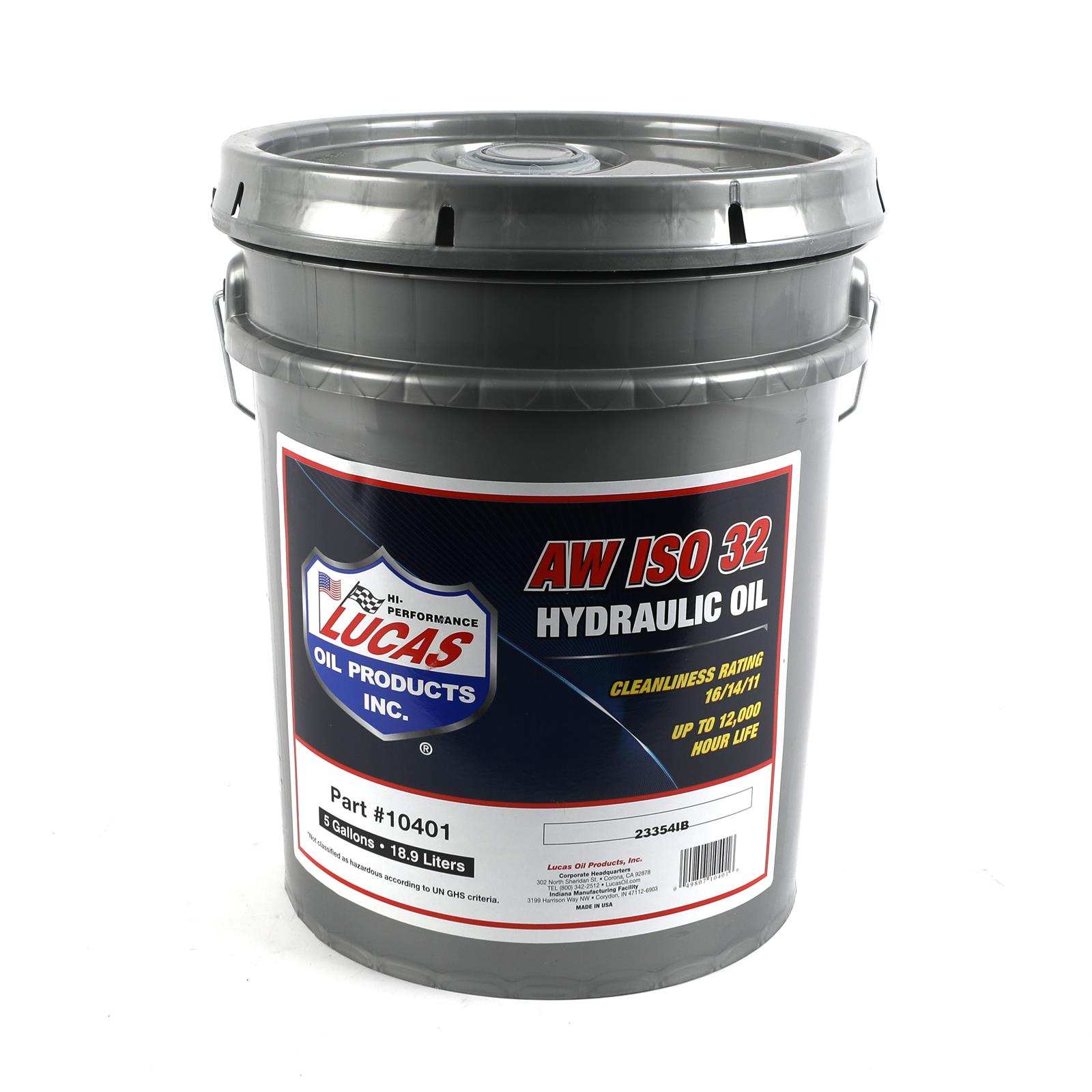 Lucas Oil 10401 Lucas ISO 32 AW Hydraulic Oil | Summit Racing