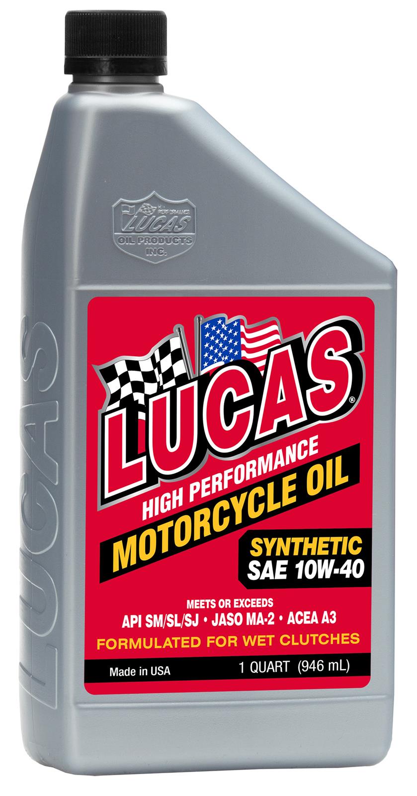 Lucas Oil 10793-1 Lucas High Performance Motorcycle Oil | Summit Racing