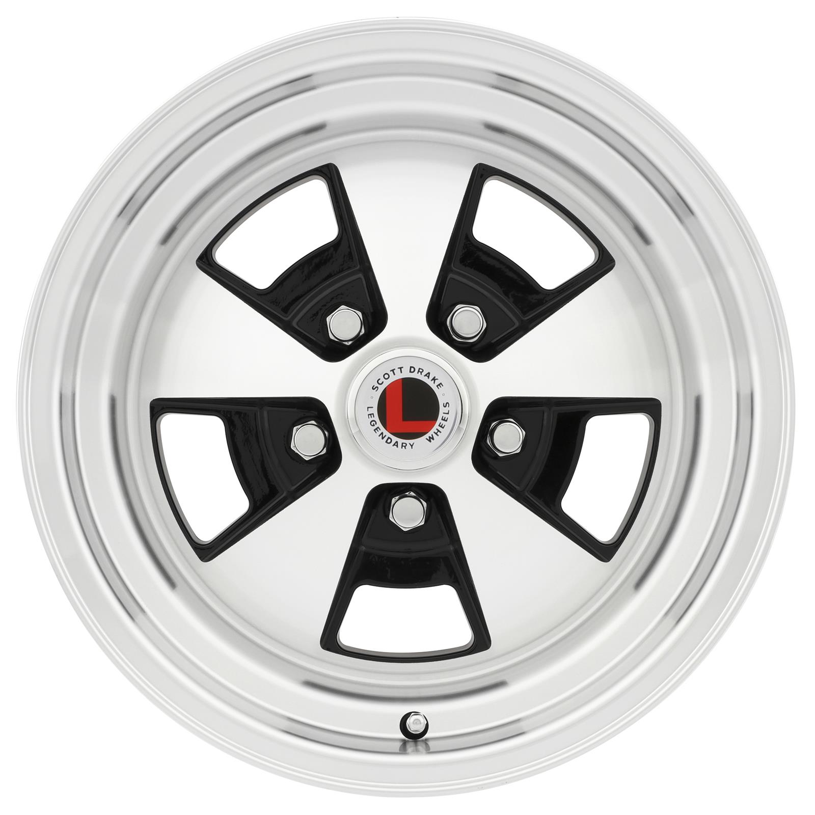 Legendary Wheels LW67-50754A Legendary Wheels Flat 5 Black Machined ...