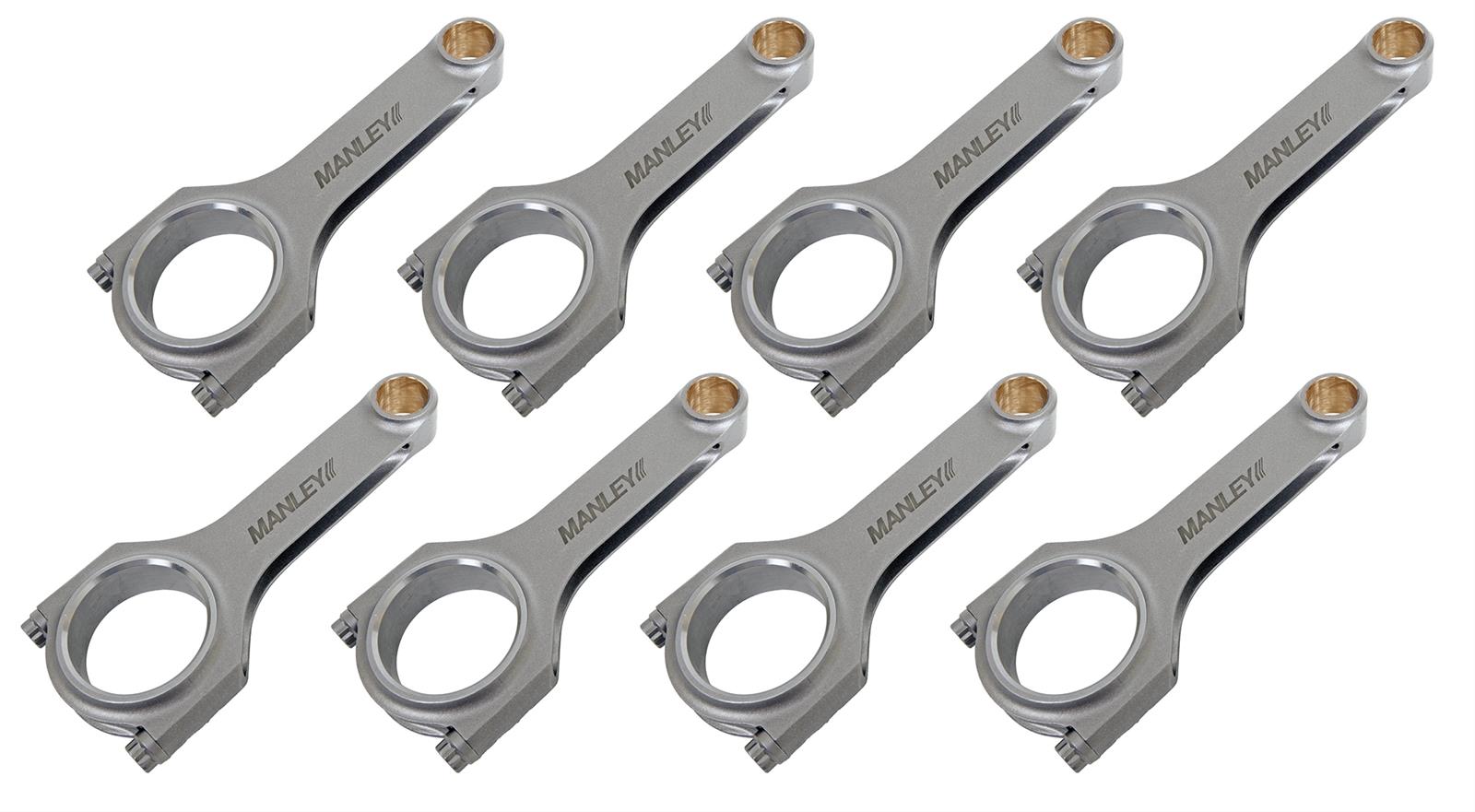 Manley 14044-8 Manley Steel H-Beam Connecting Rods | Summit Racing