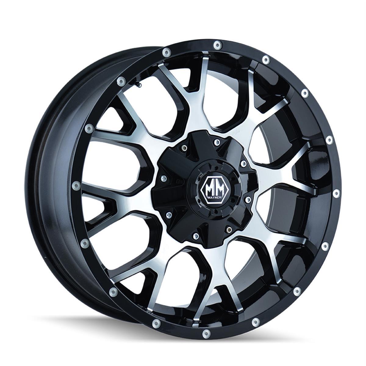 Mayhem Wheels 8015-7970B18 Mayhem Warrior 8015 Series Gloss Black ...
