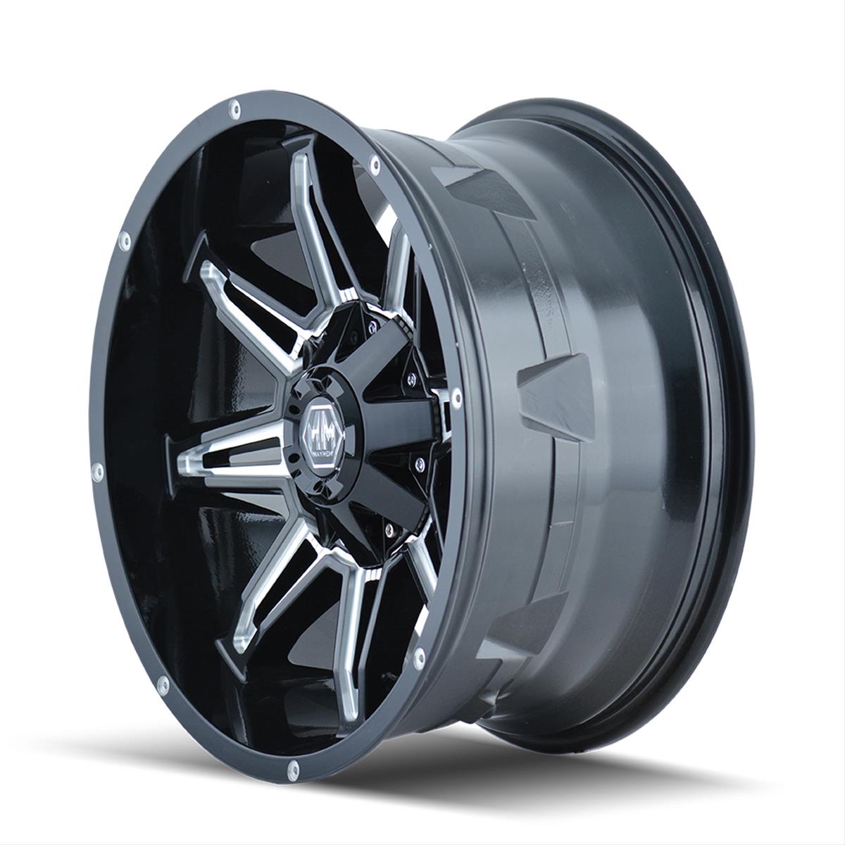 Mayhem Wheels 8090-2937M Mayhem Rampage 8090 Series Gloss Black Wheels ...