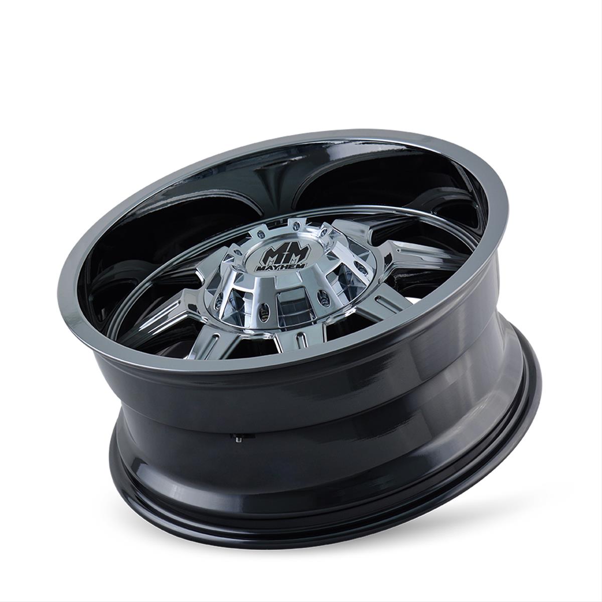 Mayhem Wheels 8101-2870CF Mayhem Monstir 8101 Series Chrome Dually ...