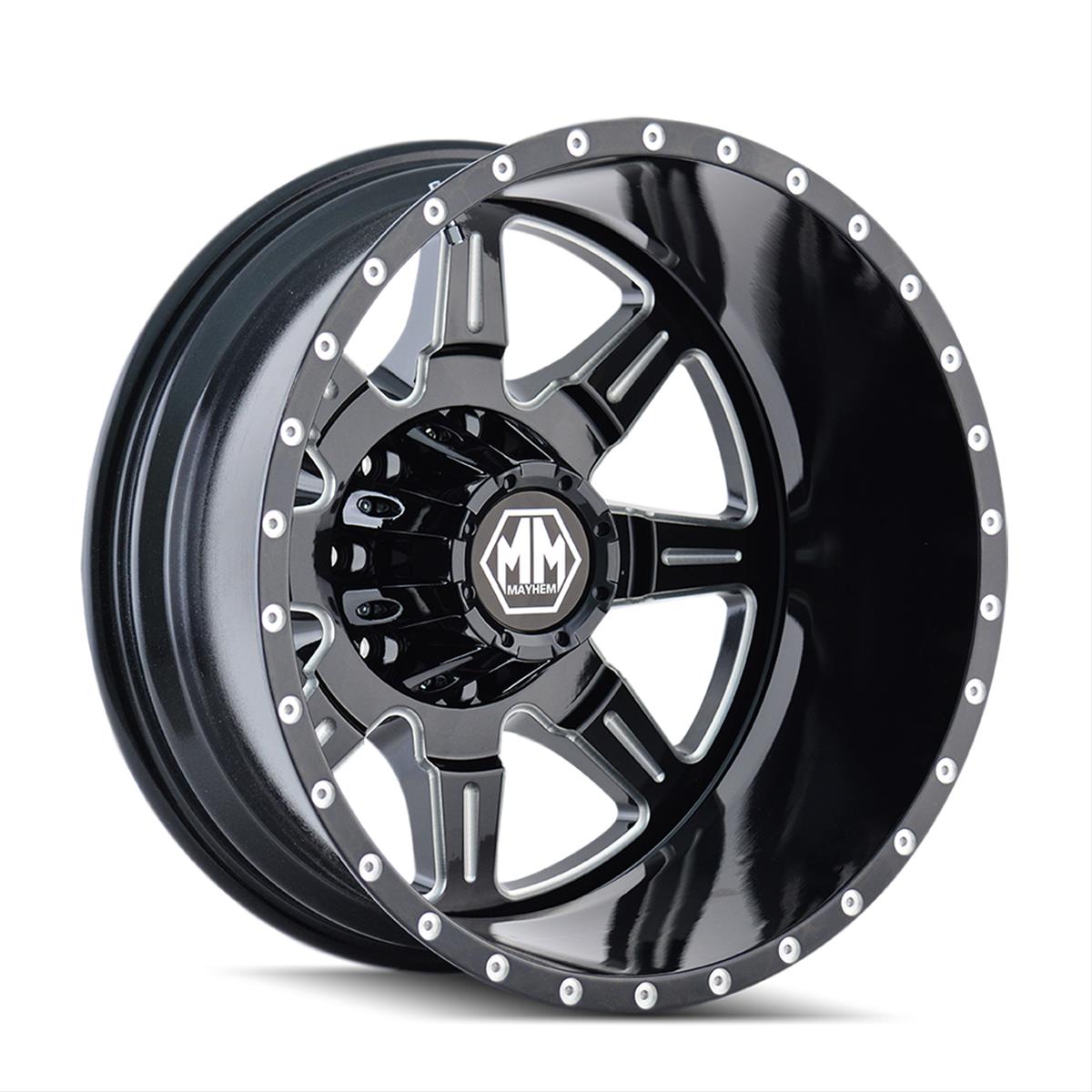Mayhem Wheels 8101-22870MR Mayhem Monstir 8101 Series Gloss Black ...