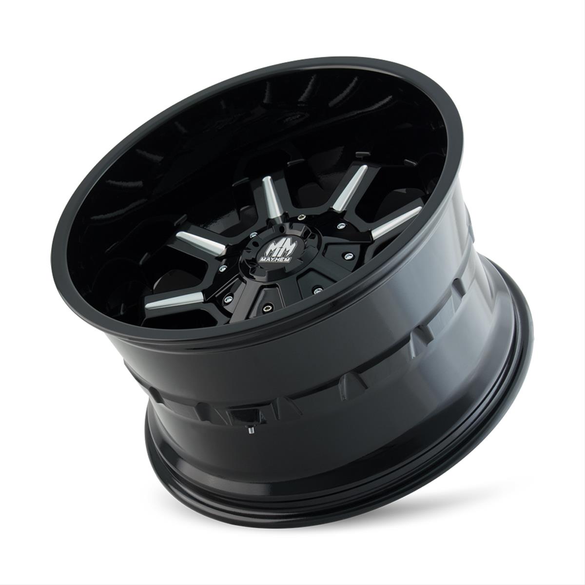 Mayhem Wheels 8105-8997M18 Mayhem Combat 8105 Series Gloss Black Wheels ...