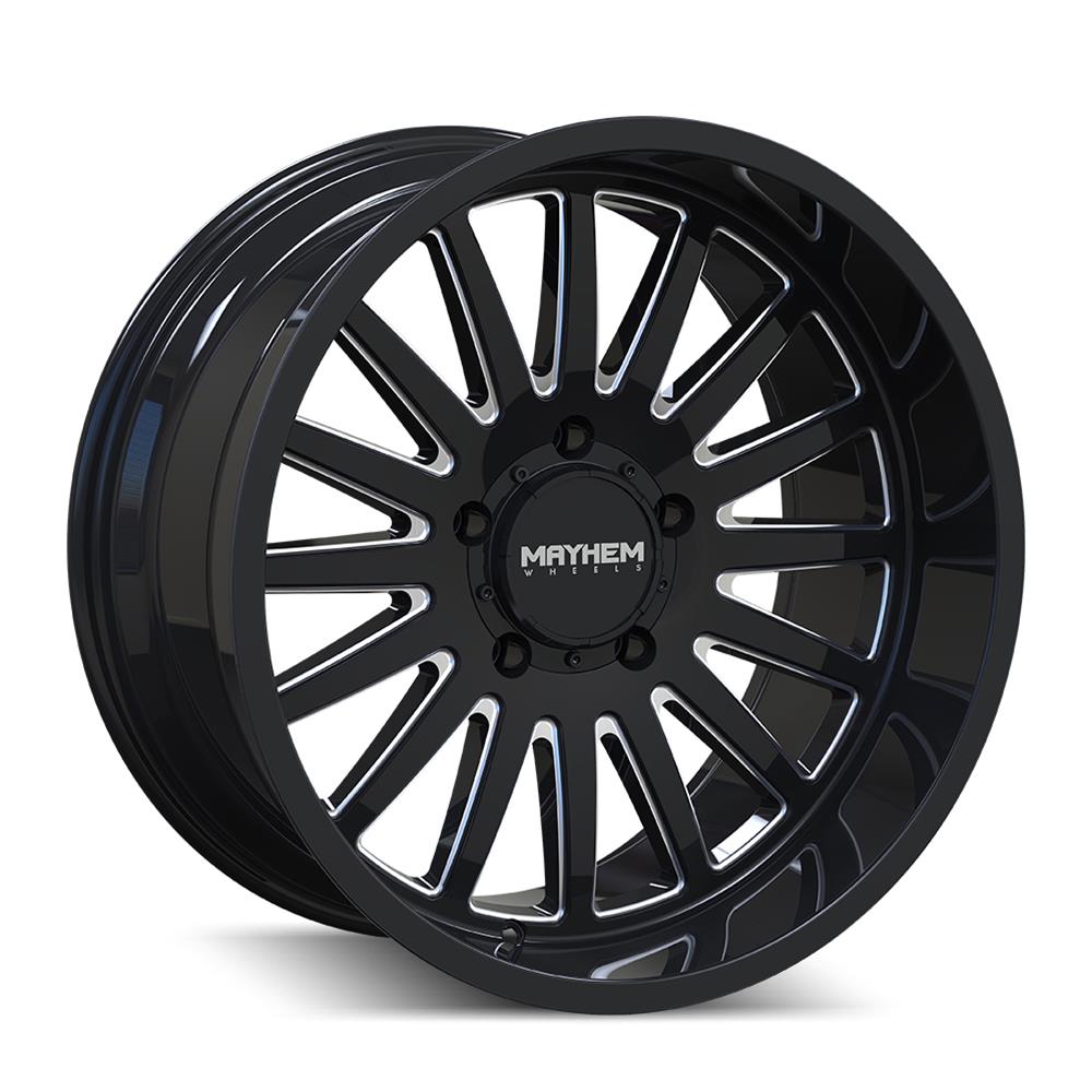 Mayhem Wheels 8114-22278BM Mayhem Utopia 8114 Gloss Black Wheels with ...