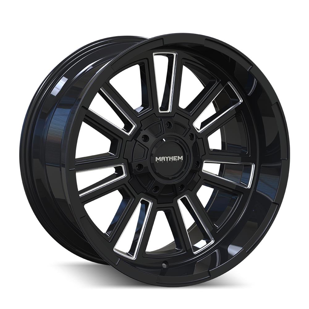 Mayhem Wheels 8115-2152BM Mayhem Apollo 8115 Series Gloss Black Wheels ...