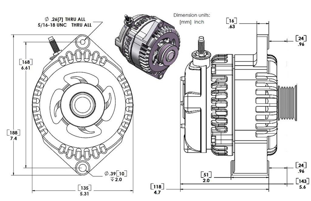 1968 CHEVROLET CHEVELLE MechMan 7127240P MechMan S Series Alternators ...
