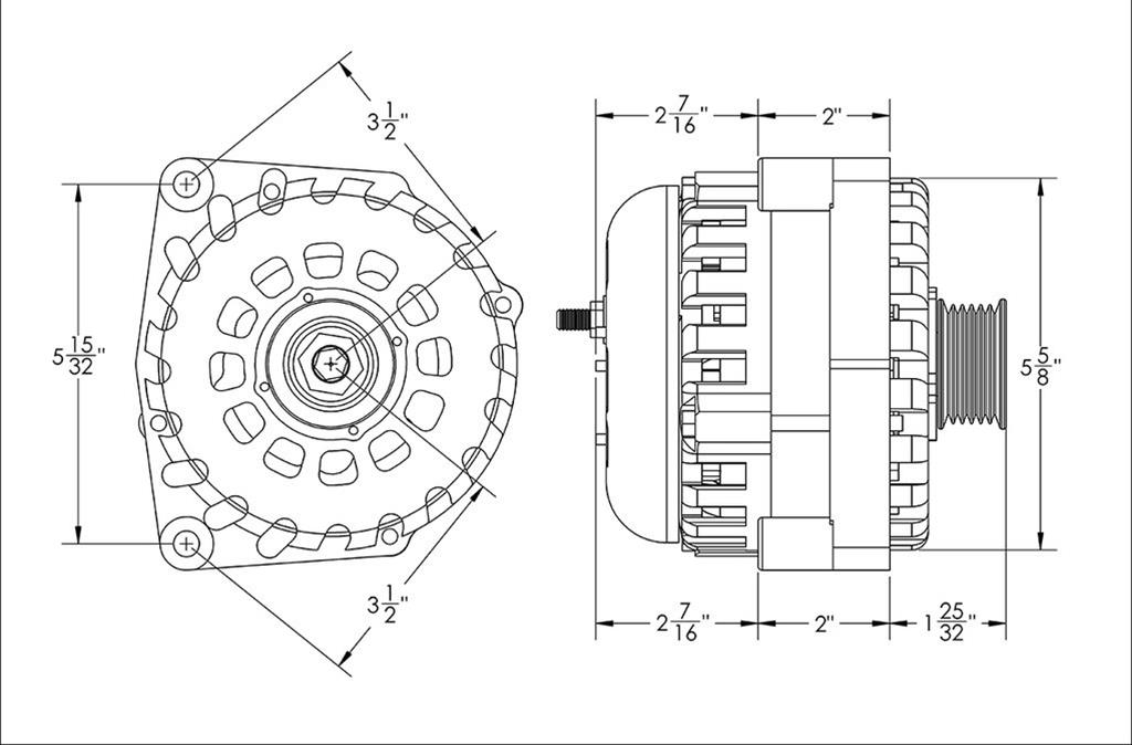 MechMan B8206250M MechMan Elite Series Billet Alternators | Summit Racing