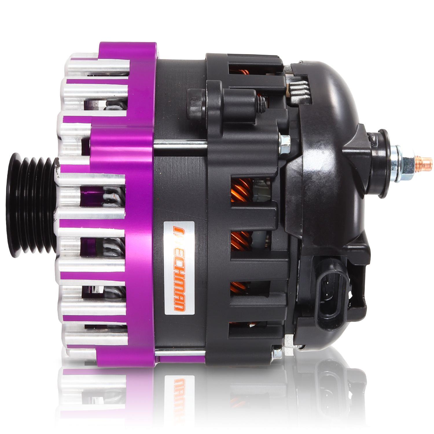 MechMan B8302400PU MechMan Elite Series Billet Alternators | Summit Racing