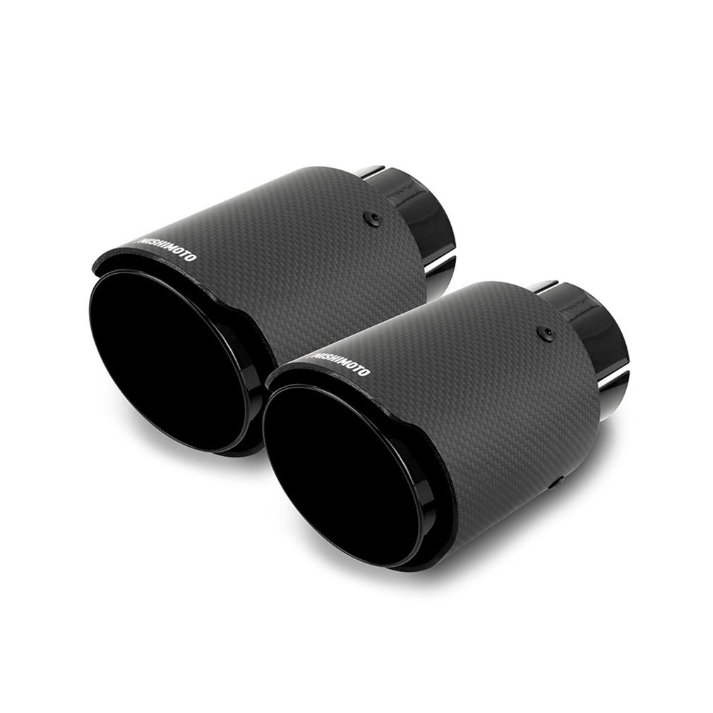 Mishimoto MMEXH-TIP-CFD25BK Mishimoto Single-Wall Exhaust Tips | Summit ...