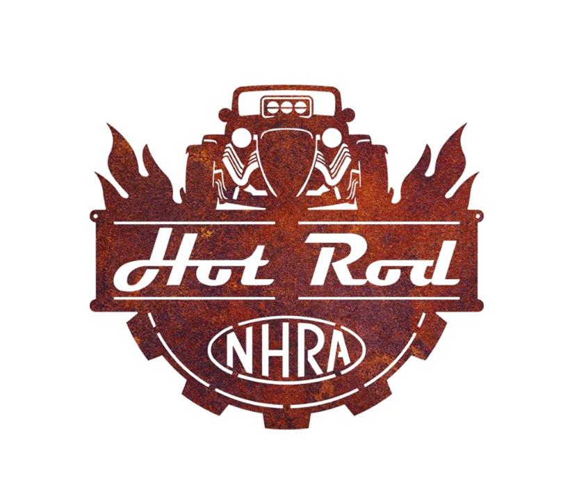 NHRA PA-D342 NHRA Hot Rod Gear Metal Sign | Summit Racing