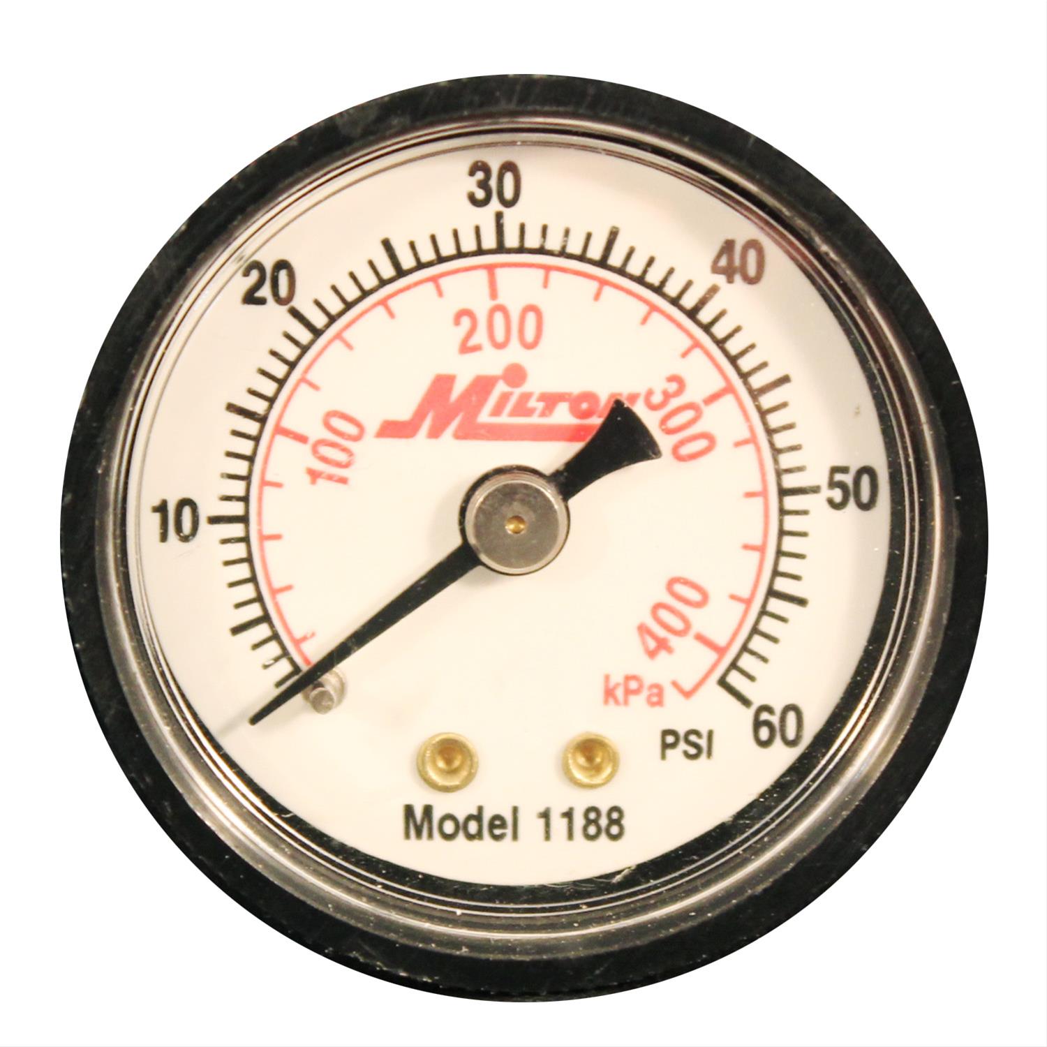 Milton Industries 1188 Milton Mini Pressure Gauges | Summit Racing