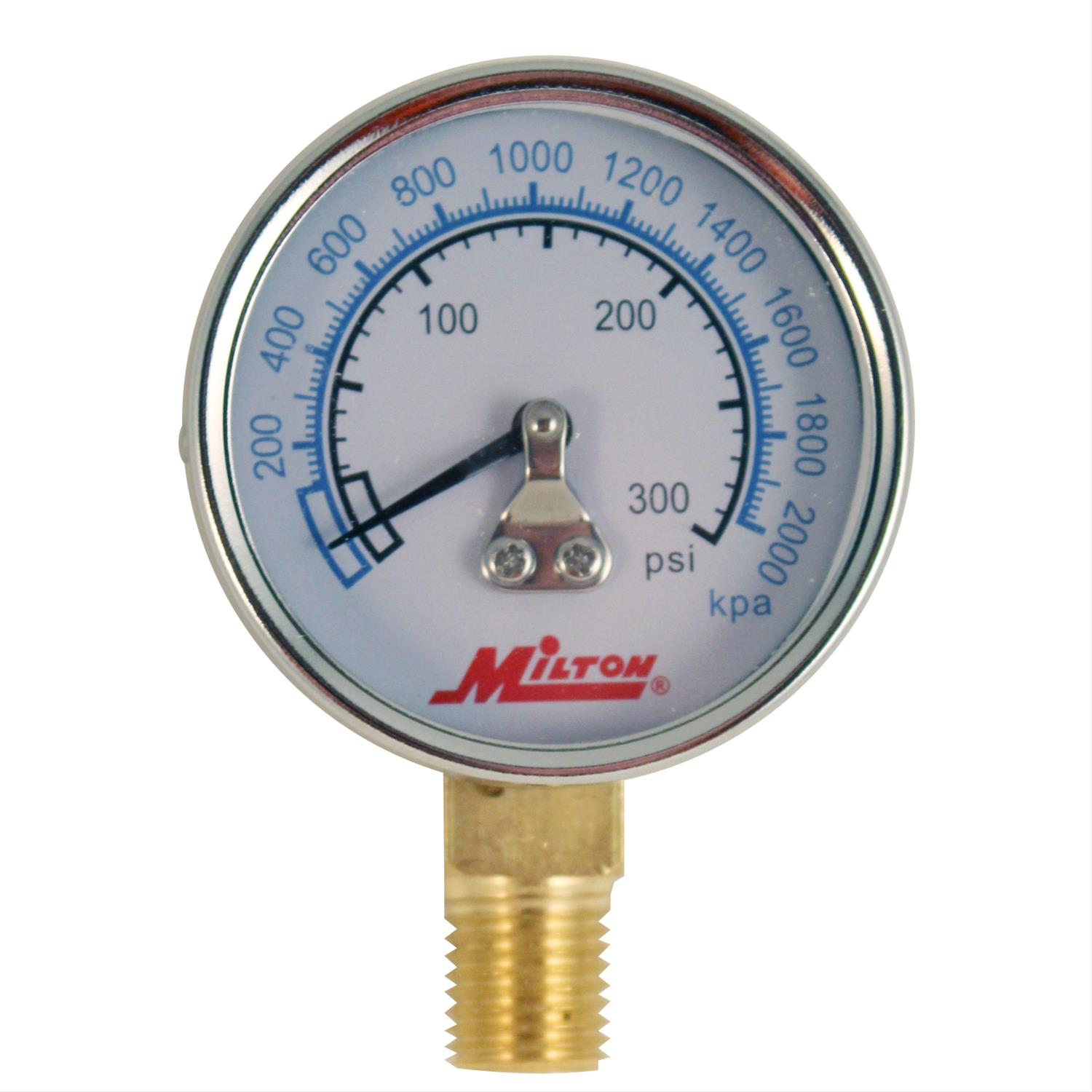 Milton Industries 1195 Milton Pressure Gauges | Summit Racing