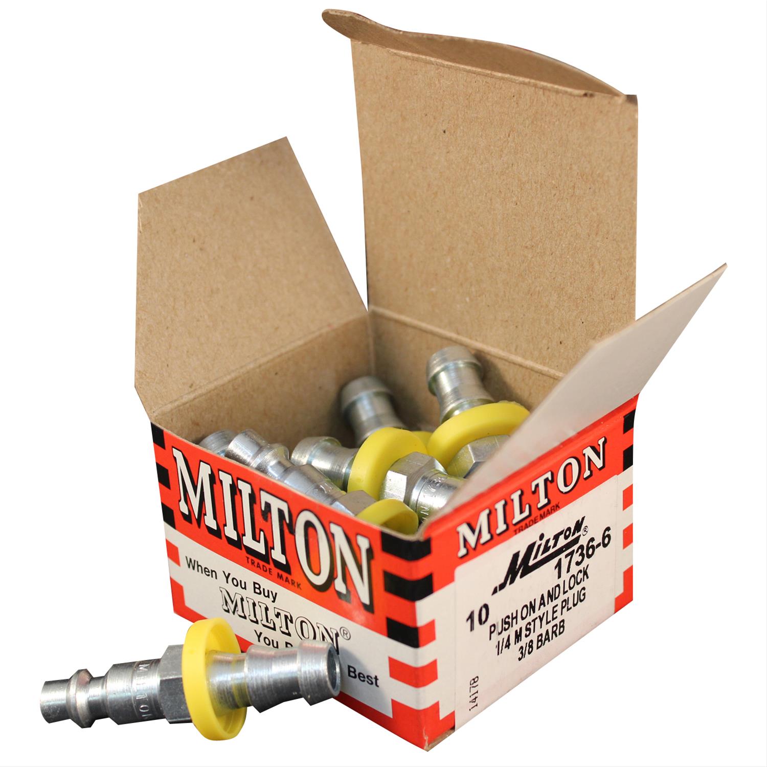 Milton Industries 1736-6 Milton M-Style Air Couplers | Summit Racing