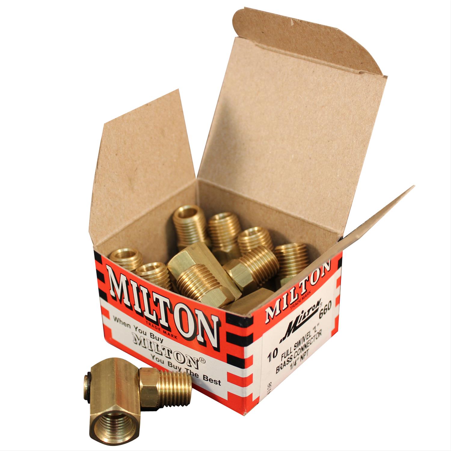 Milton Industries 660 Milton Swivel Hose End Fittings | Summit Racing