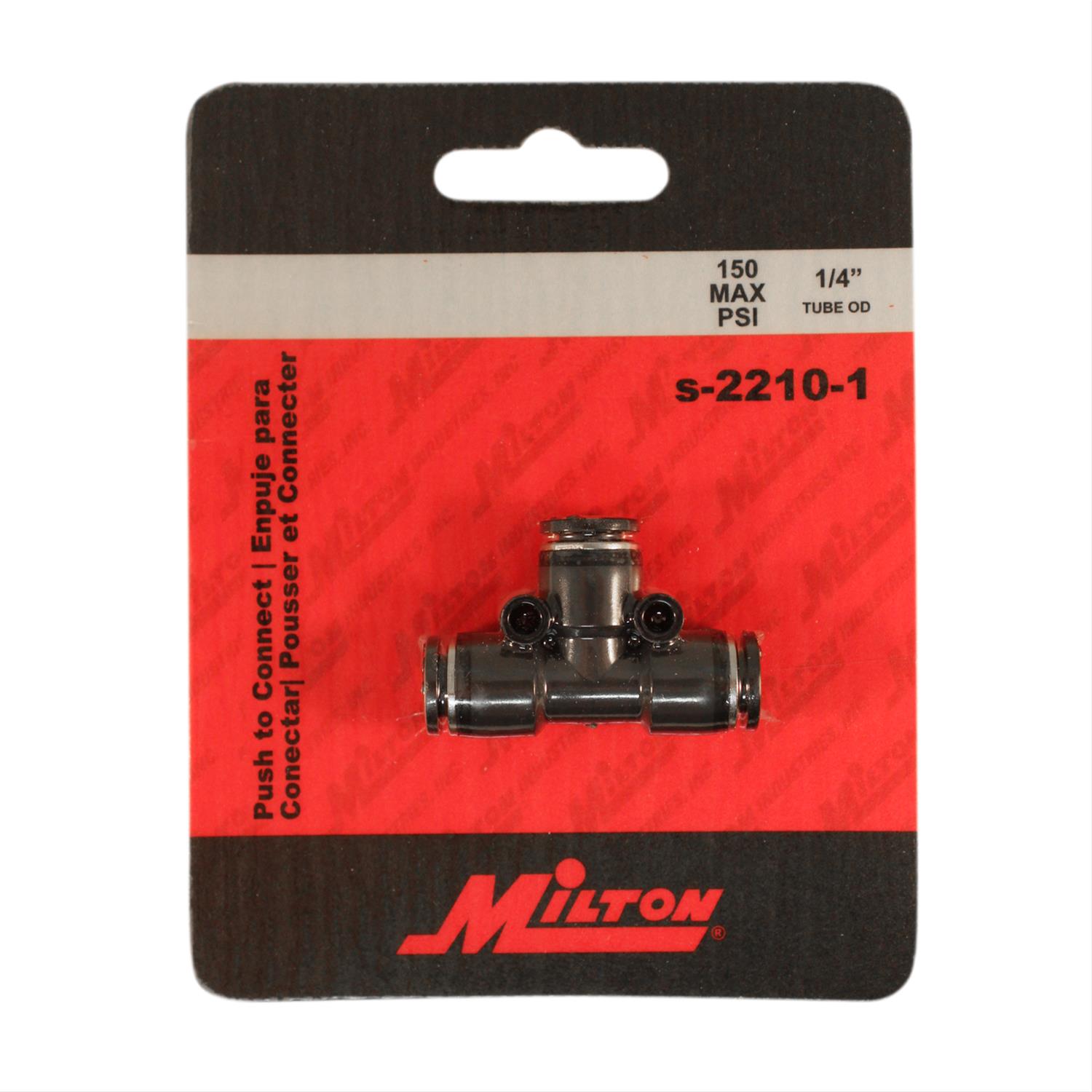 Milton Industries S-2210-1 Milton Push-to-Connect Fittings | Summit Racing