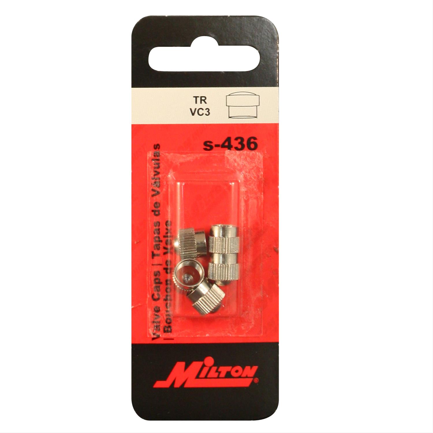 Milton Industries S-436 Milton TR VC3 Valve Caps | Summit Racing