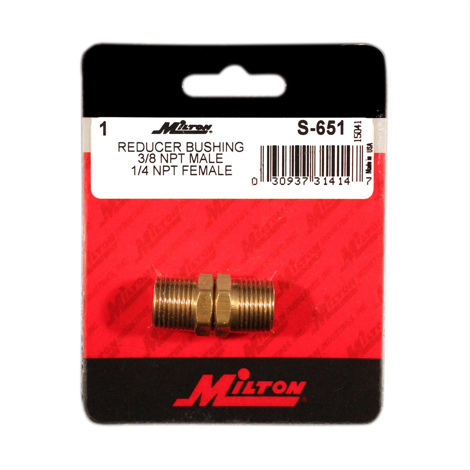 Milton Industries S-651 Milton Reducer Hose Fittings | Summit Racing