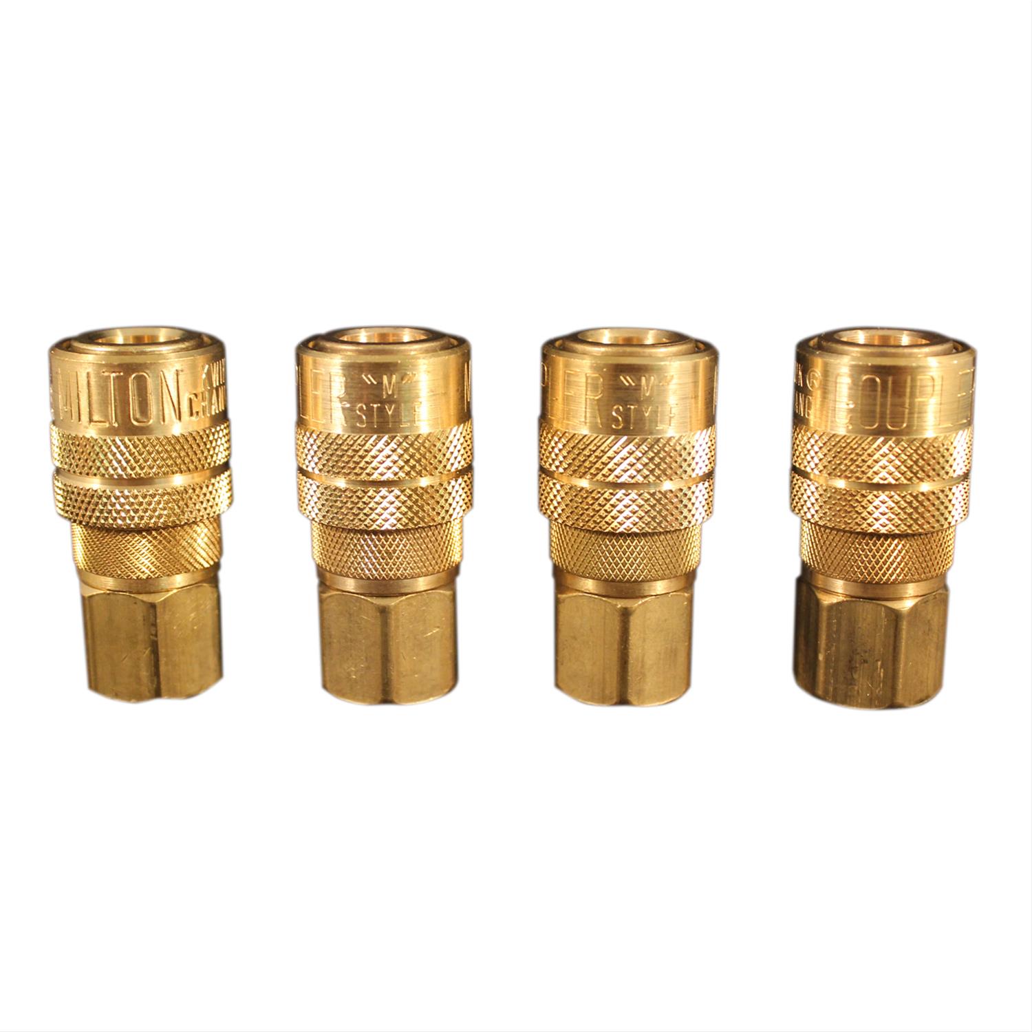 Milton Industries S-715-4 Milton M-Style Air Couplers | Summit Racing