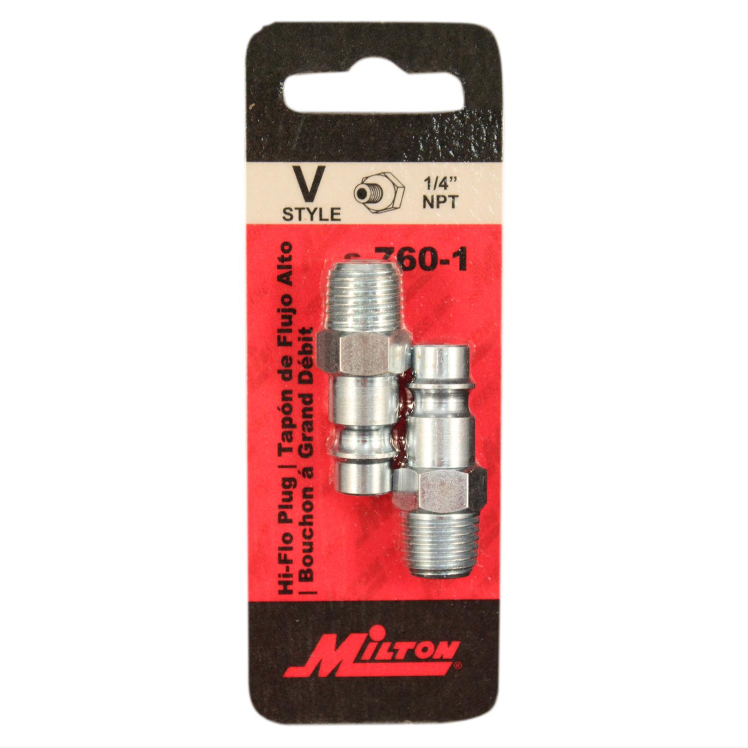 Milton Industries S-760-1 Milton V-Style Plugs | Summit Racing