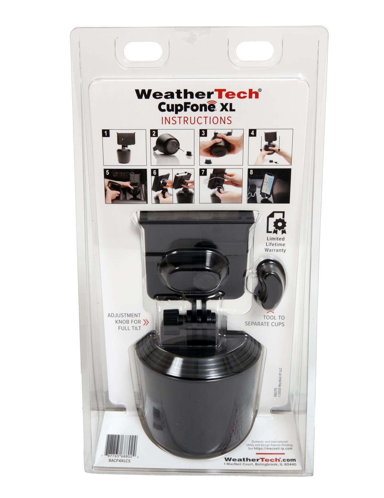 WeatherTech 8ACF4XLCS WeatherTech CupFone XL Cell Phone Holders ...