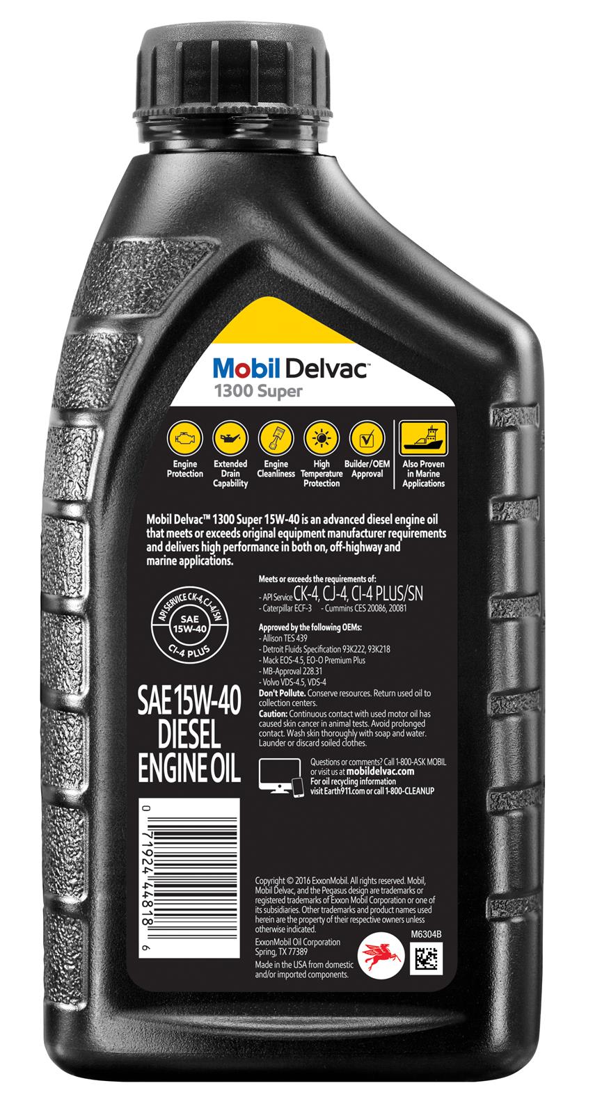 Mobil 1 122494 Mobil Delvac 1300 Super Motor Oil | Summit Racing