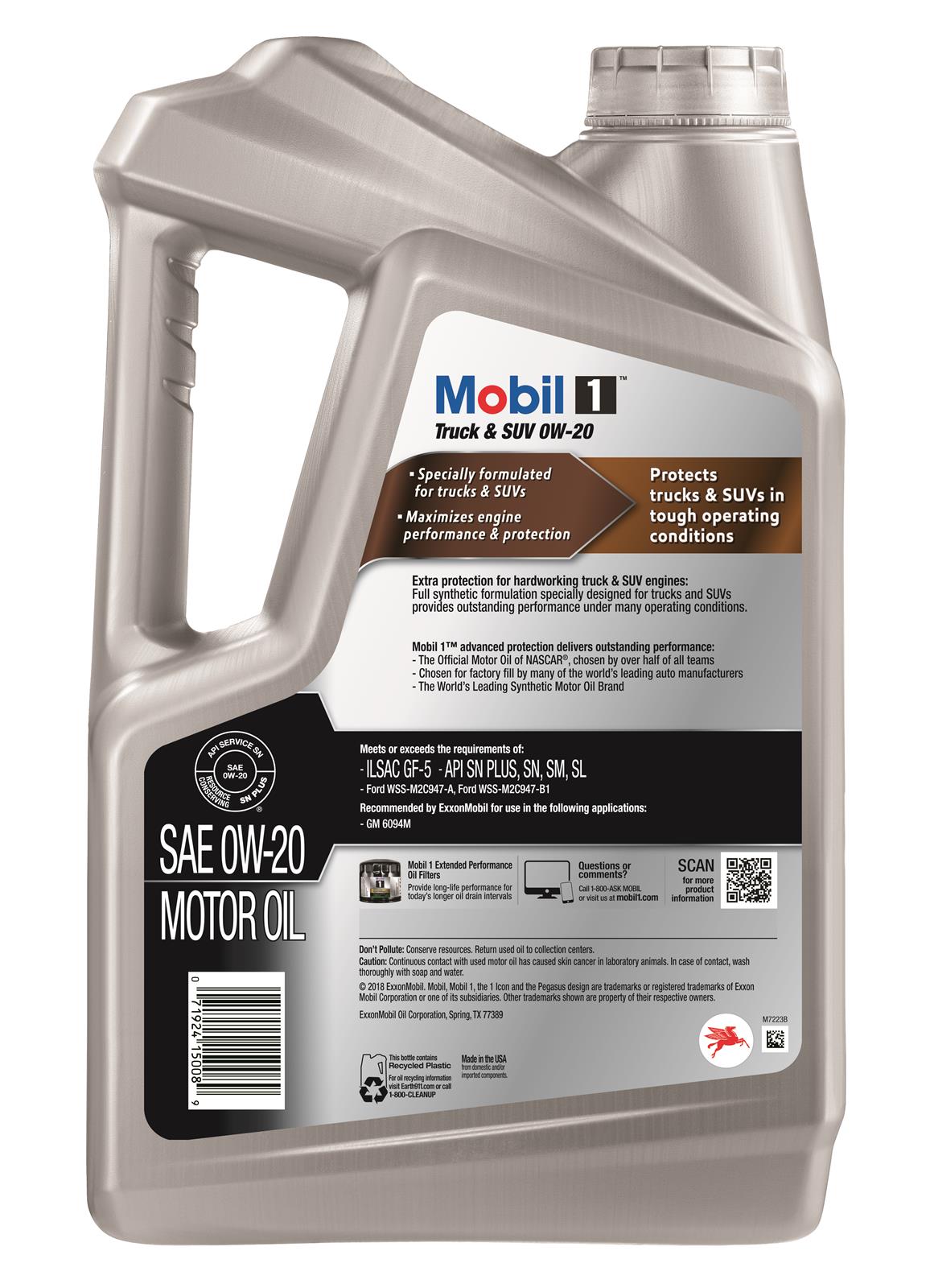 Mobil 1 124572 Mobil 1 Truck and SUV Motor Oil | Summit Racing