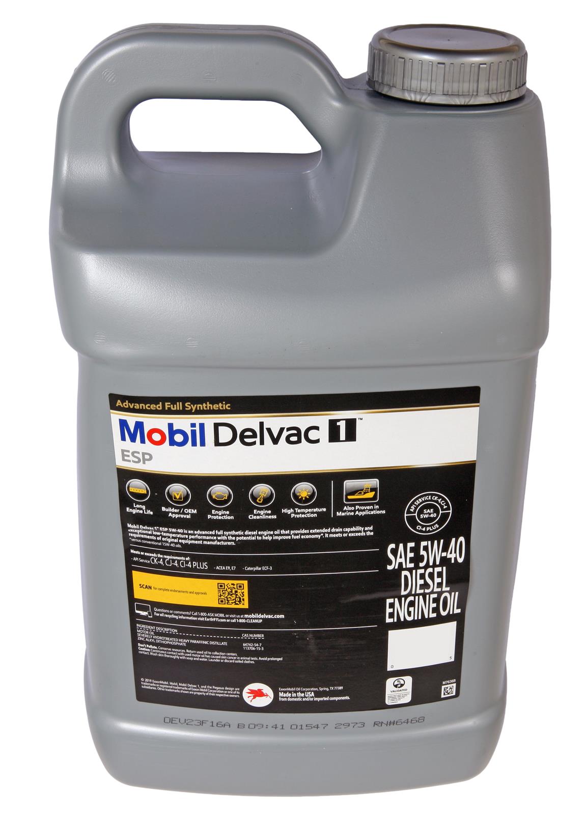 Mobil 125419-1 Mobil Delvac 1 ESP Motor Oil | Summit Racing