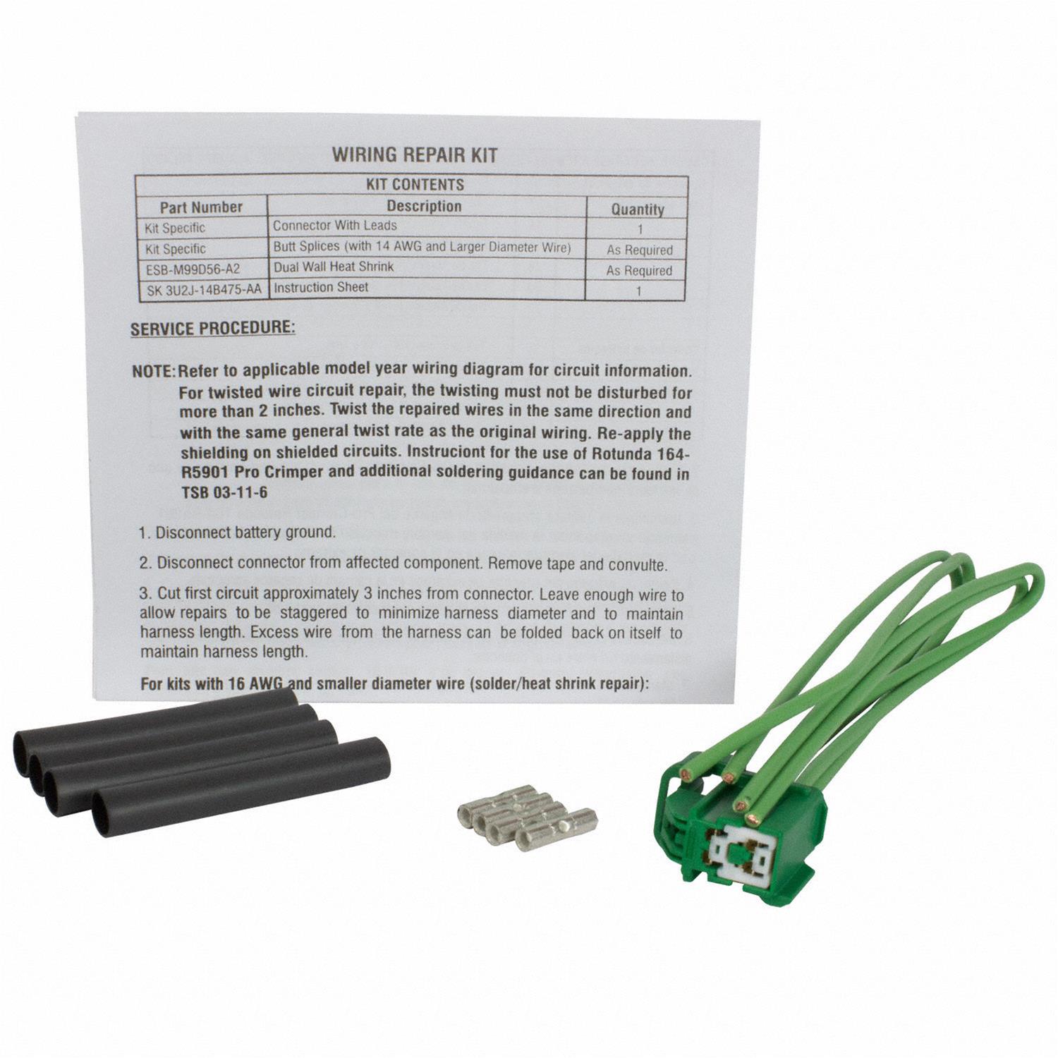 Motorcraft 3U2Z14S411FFB Motorcraft Wiring Connectors | Summit Racing