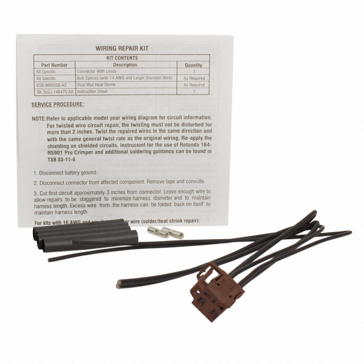 Motorcraft BU2Z14S411AEA Motorcraft Wiring Connectors | Summit Racing
