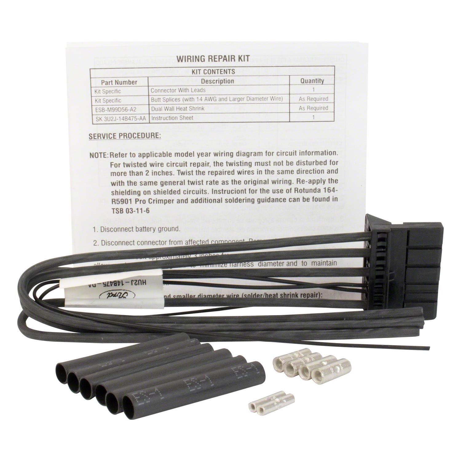 Motorcraft HU2Z14S411DA Motorcraft Wiring Connectors | Summit Racing