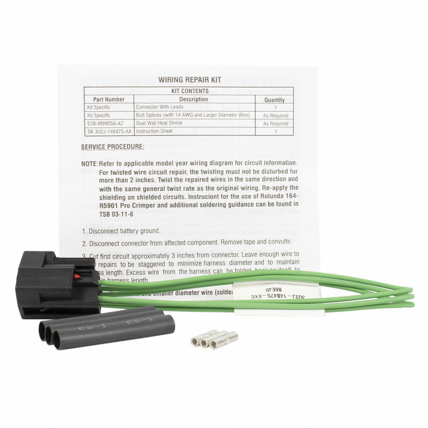 Motorcraft 3U2Z14S411EXC Motorcraft Wiring Connectors | Summit Racing