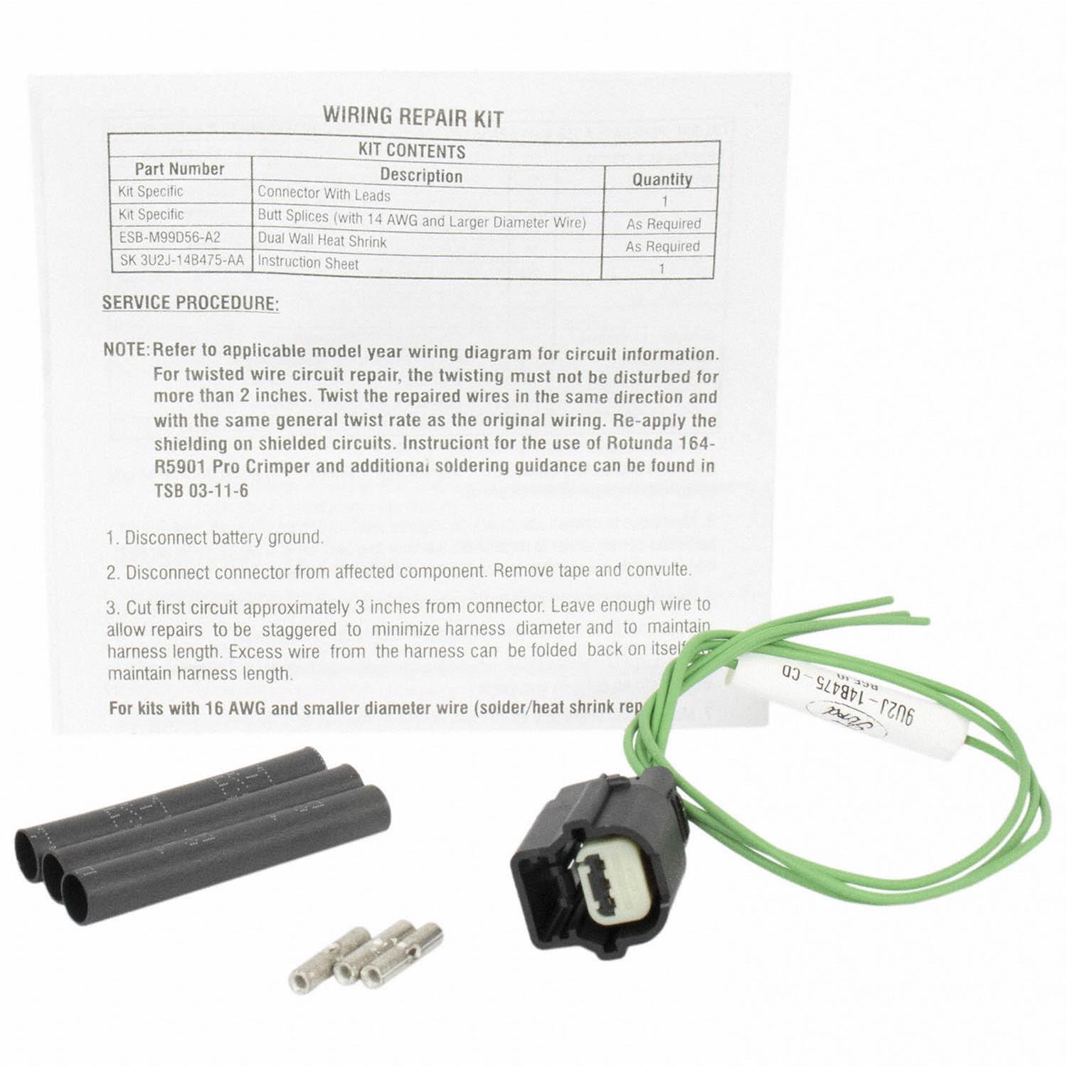 Motorcraft 9U2Z14S411CD Motorcraft Wiring Connectors | Summit Racing