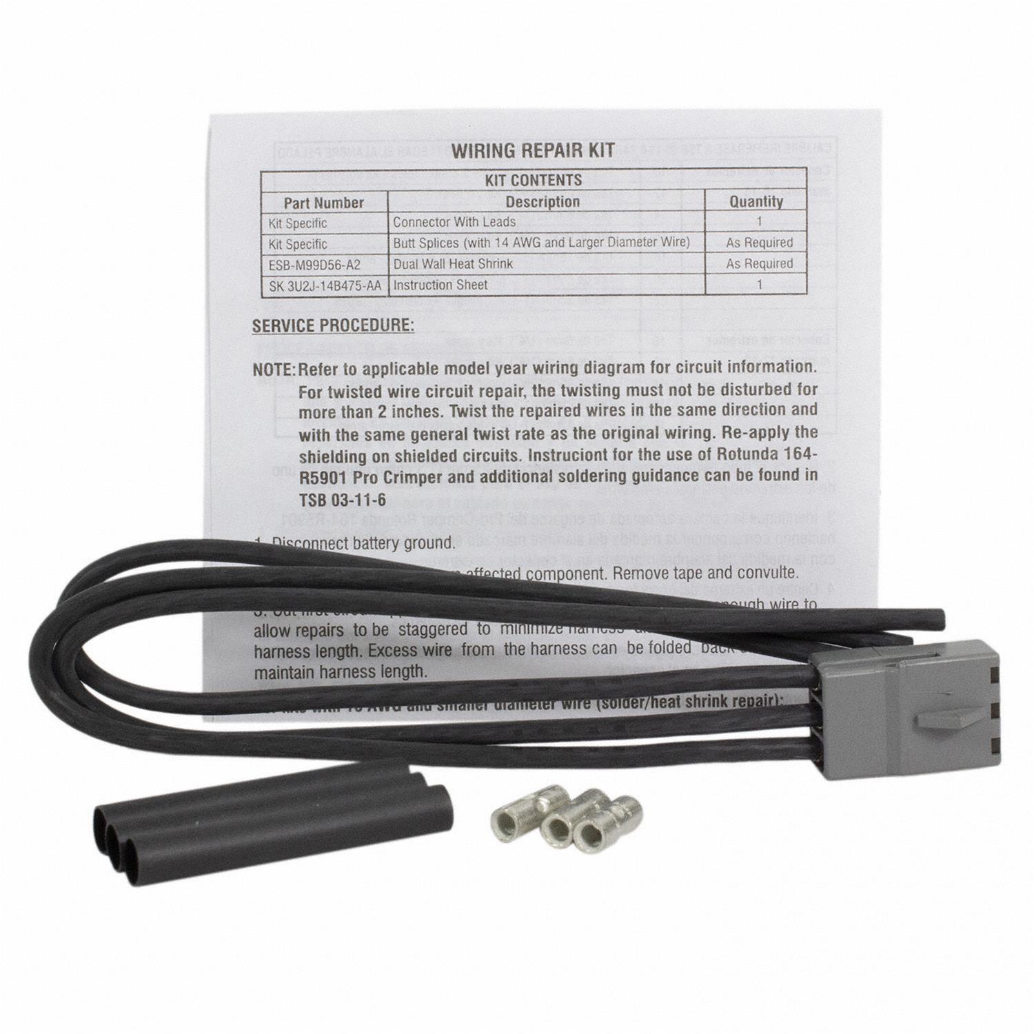 Motorcraft 3U2Z14S411VXA Motorcraft Wiring Connectors | Summit Racing