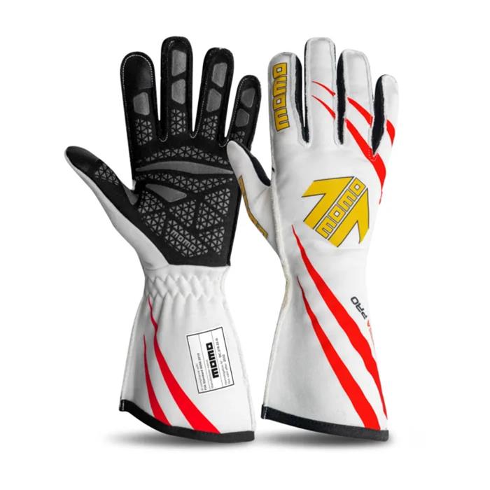 MOMO GUCORPROWHT10 MOMO Racing Corsa Pro Gloves | Summit Racing
