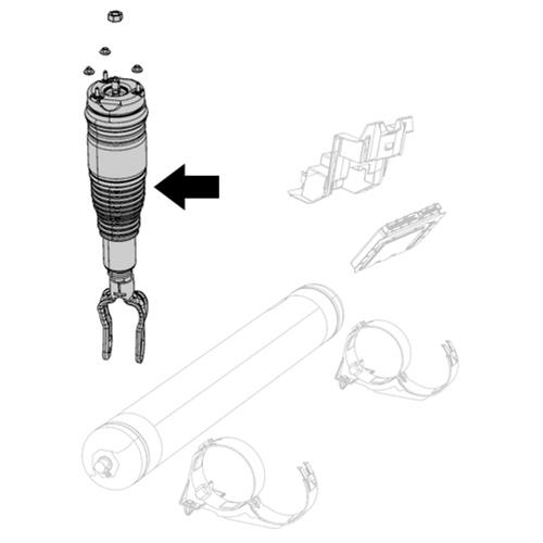 Mopar Replacement 68253204AE Mopar Replacement Air Suspension Springs ...