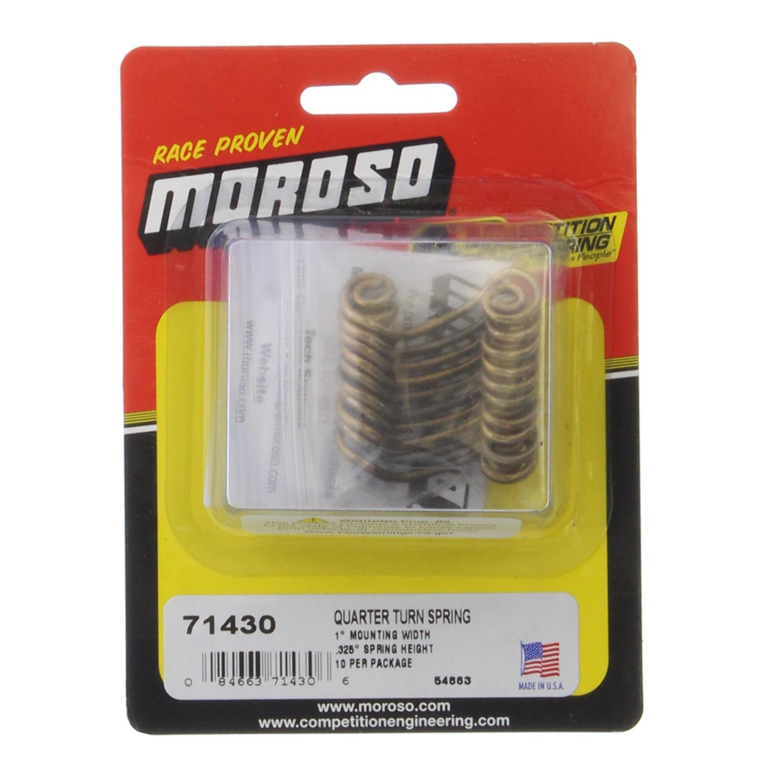 Moroso 71430 Moroso Replacement Fastener Springs | Summit Racing