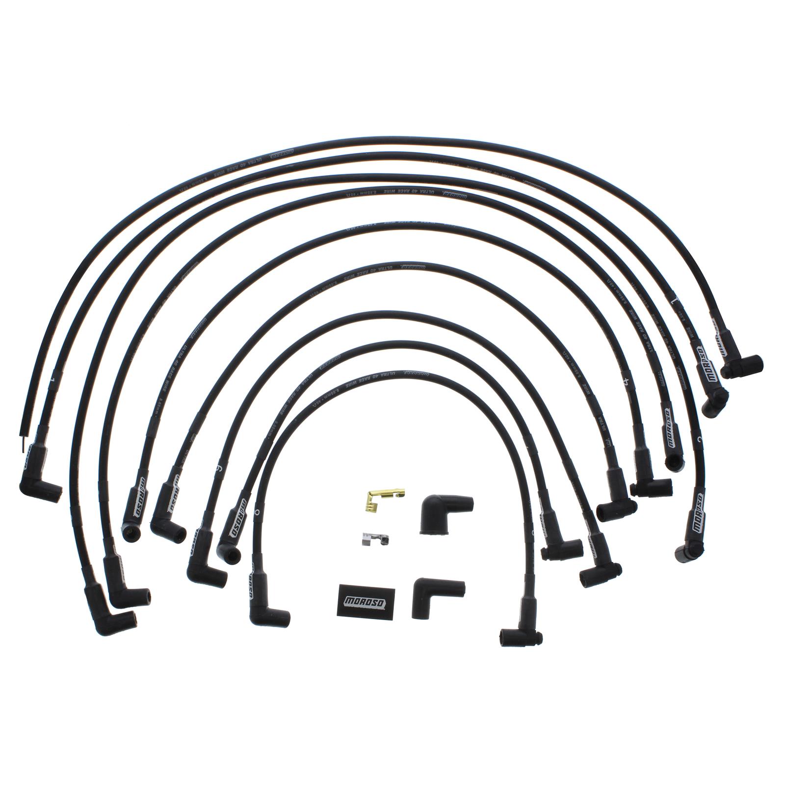 Moroso 73709 Moroso Ultra 40 Unsleeved Custom-Fit Wire Sets | Summit Racing