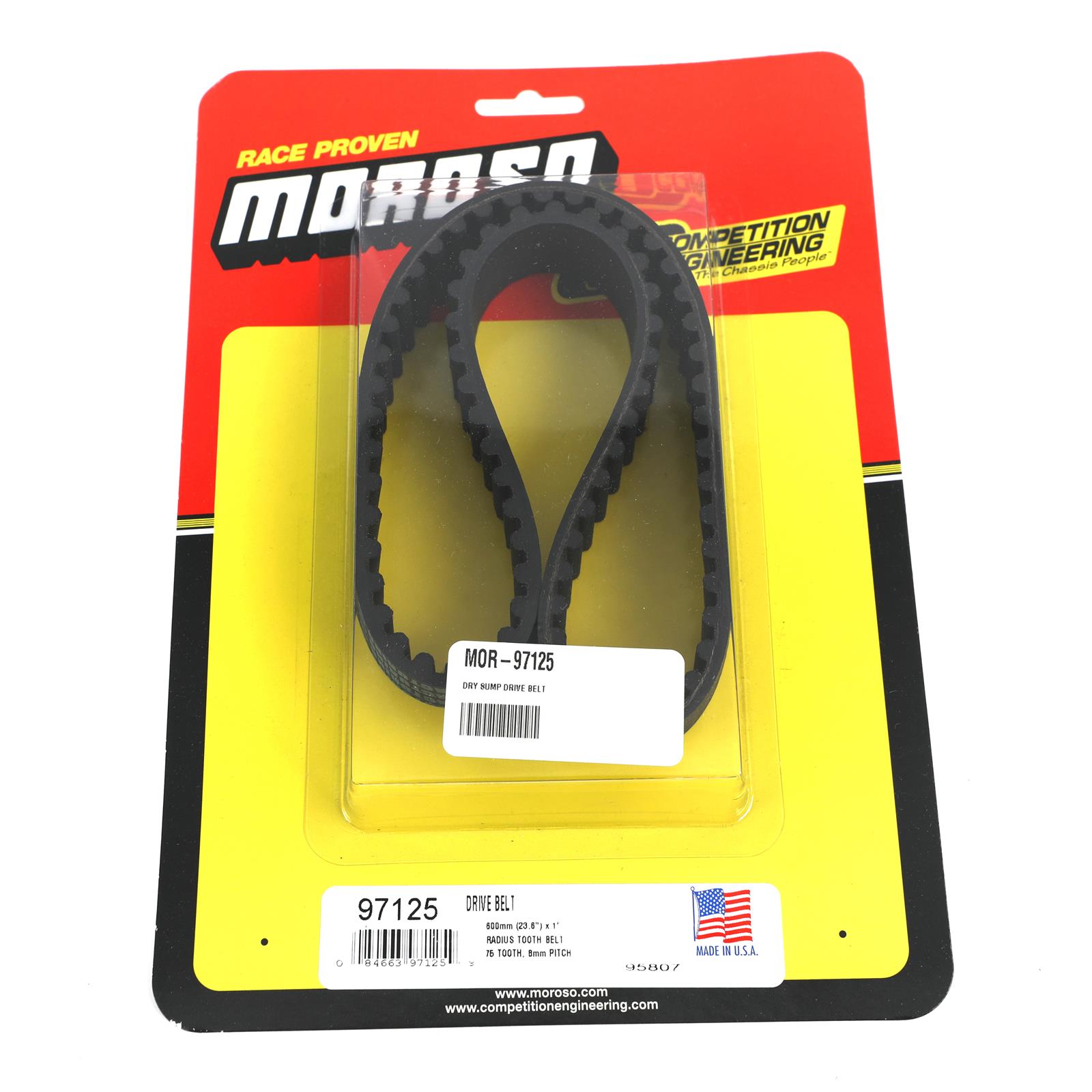Moroso 97125 Moroso Radius Tooth Belts | Summit Racing