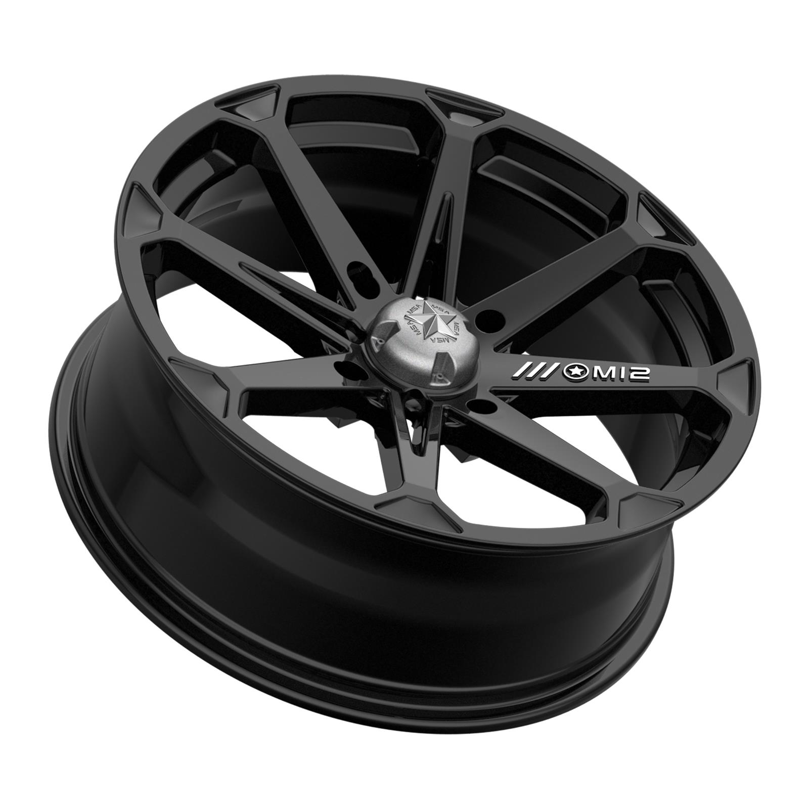 MSA Wheels M12-08756 MSA Wheels M12 Diesel Black Wheels | Summit Racing