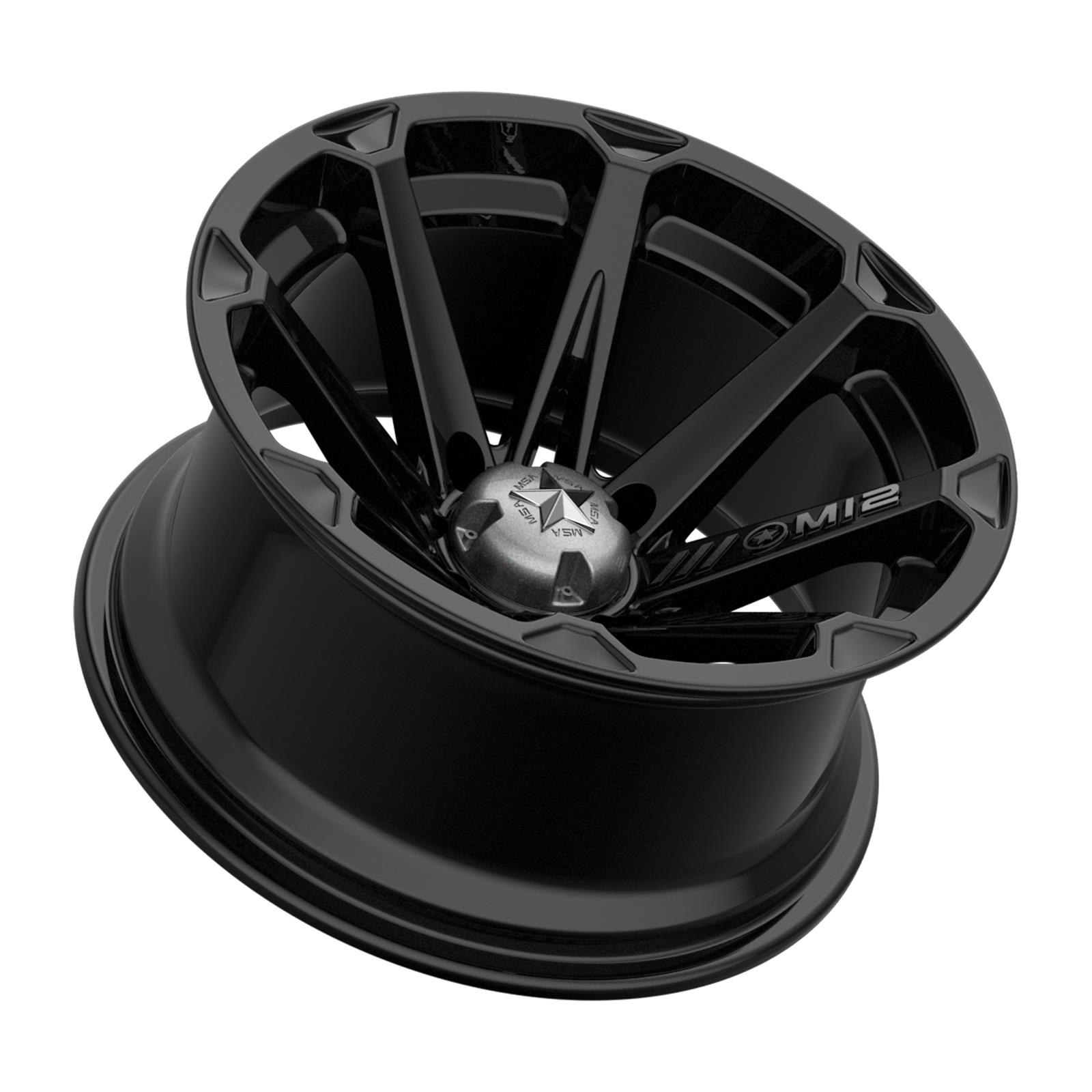 MSA Wheels M12-14710 MSA Wheels M12 Diesel Black Wheels | Summit Racing