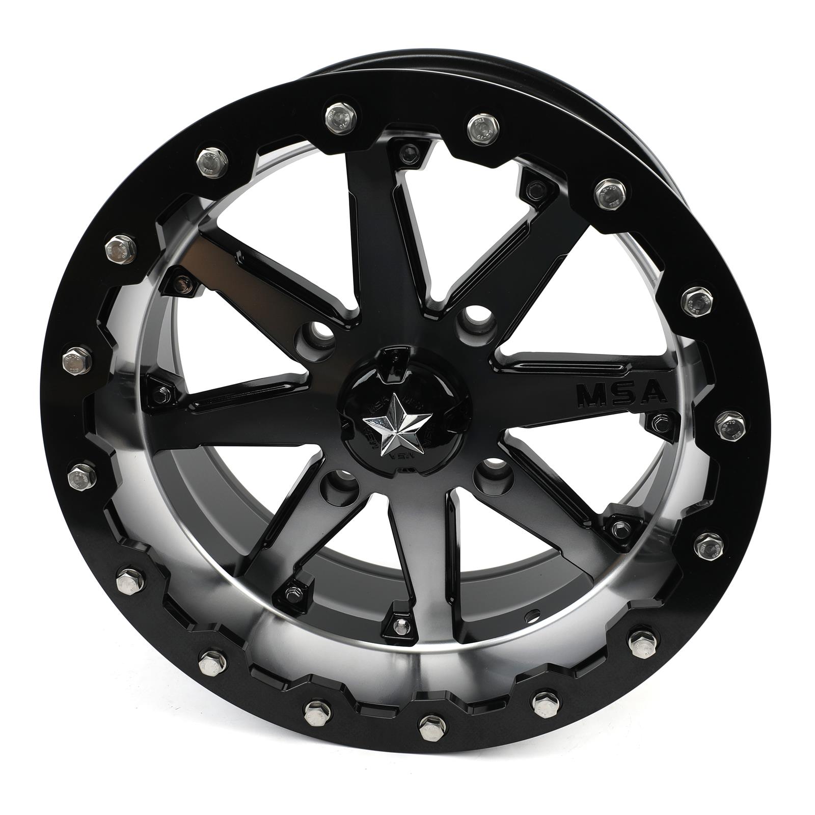 MSA Wheels M21 Lok Gunmetal Black Beadlock Wheels | Summit Racing