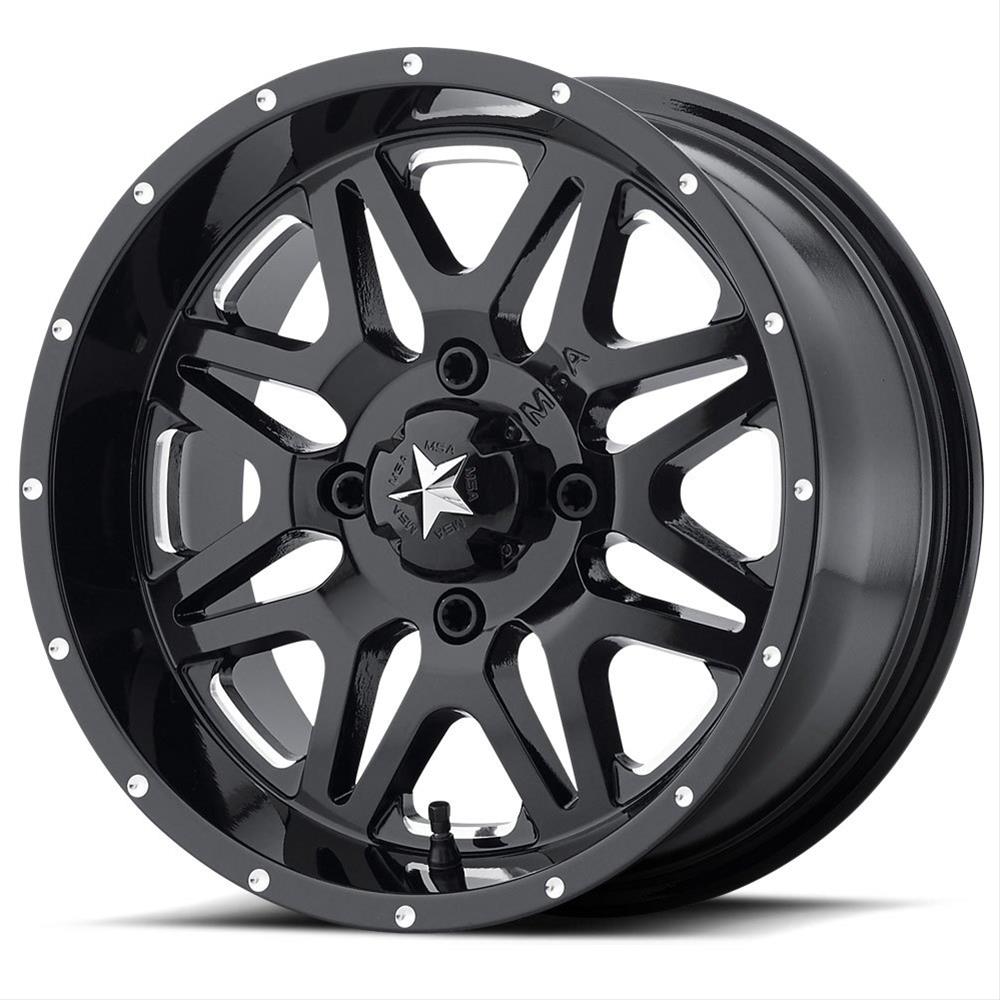 MSA Wheels M26-08756M MSA Wheels M26 Vibe Milled Wheels | Summit Racing