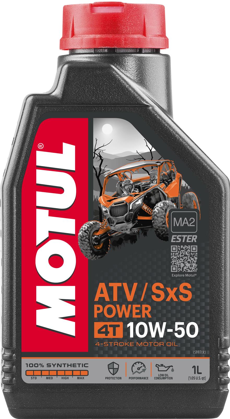 MOTUL 105900 Motul 4T ATV-SXS Power Synthetic Engine Oil | Summit Racing